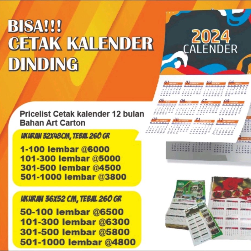 Jual Cetak Custom Kalender Dinding 2025 | kalender instansi | kalender ...