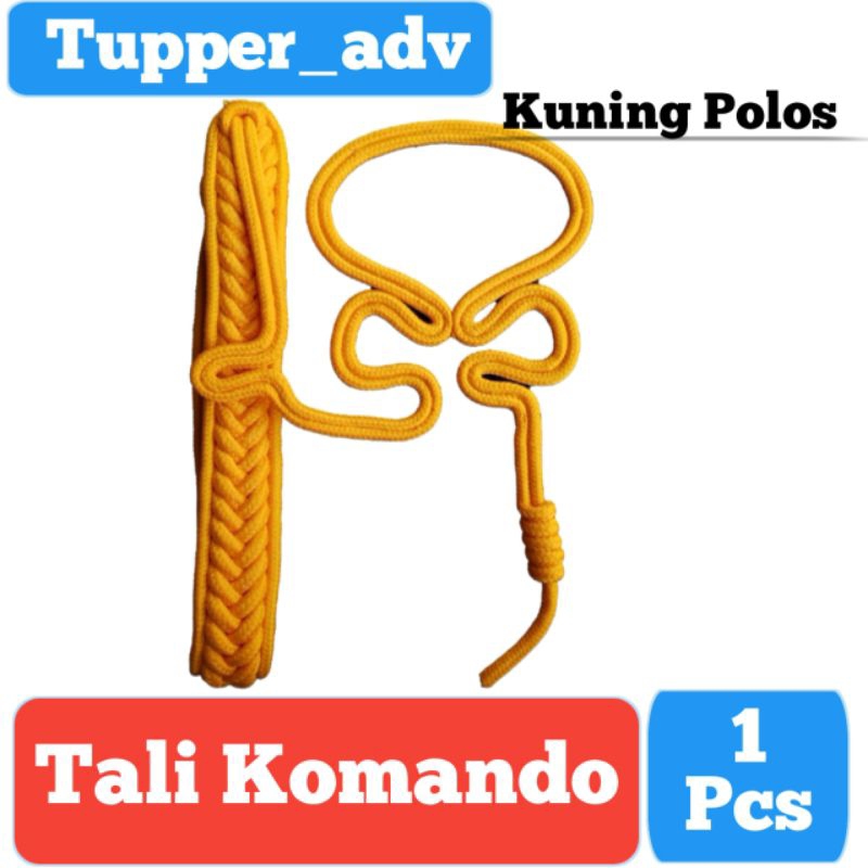 Jual Tali Komando Pramuka Kuning Polos Variasi TNI Polri / Talikoor ...