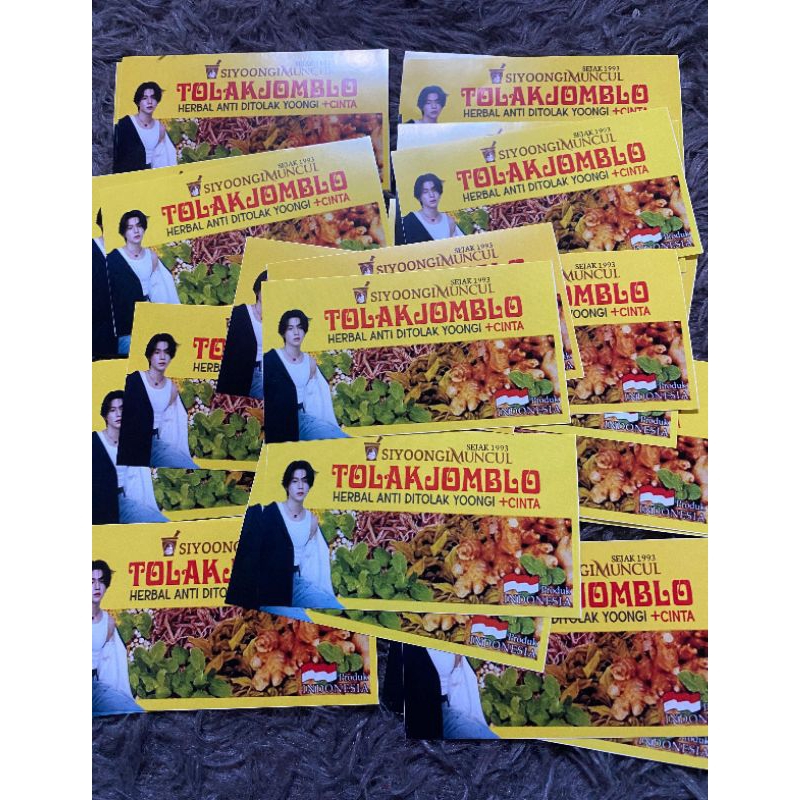 Jual CUSTOM STICKER FREEBIES KONSER KPOP TOLAK JOMBLO / CALONPAS / BTS ...