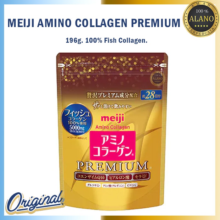 Jual Meiji Amino Collagen Premium 196g Original Japan | Shopee Indonesia