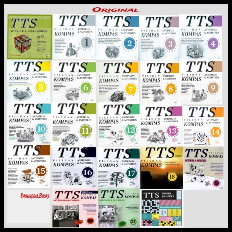 Jual Buku TTS ( Teka Teki Silang ) Pilihan Kompas Jilid 1 2 3 4 5 ...