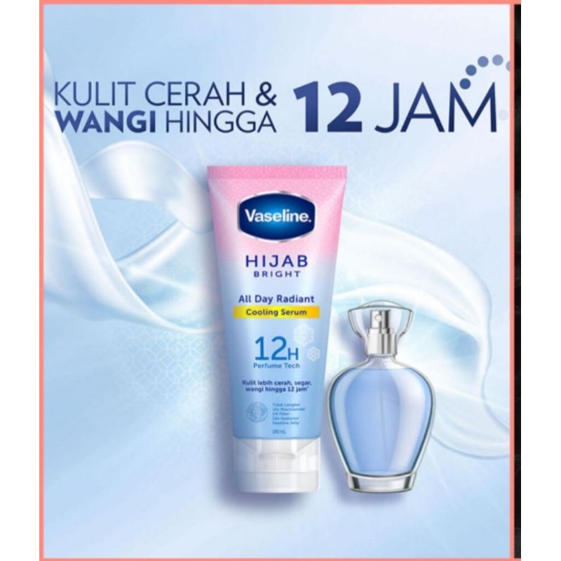 Jual vaseline hijab bright all day radiant cooling serum 180ml | Shopee ...