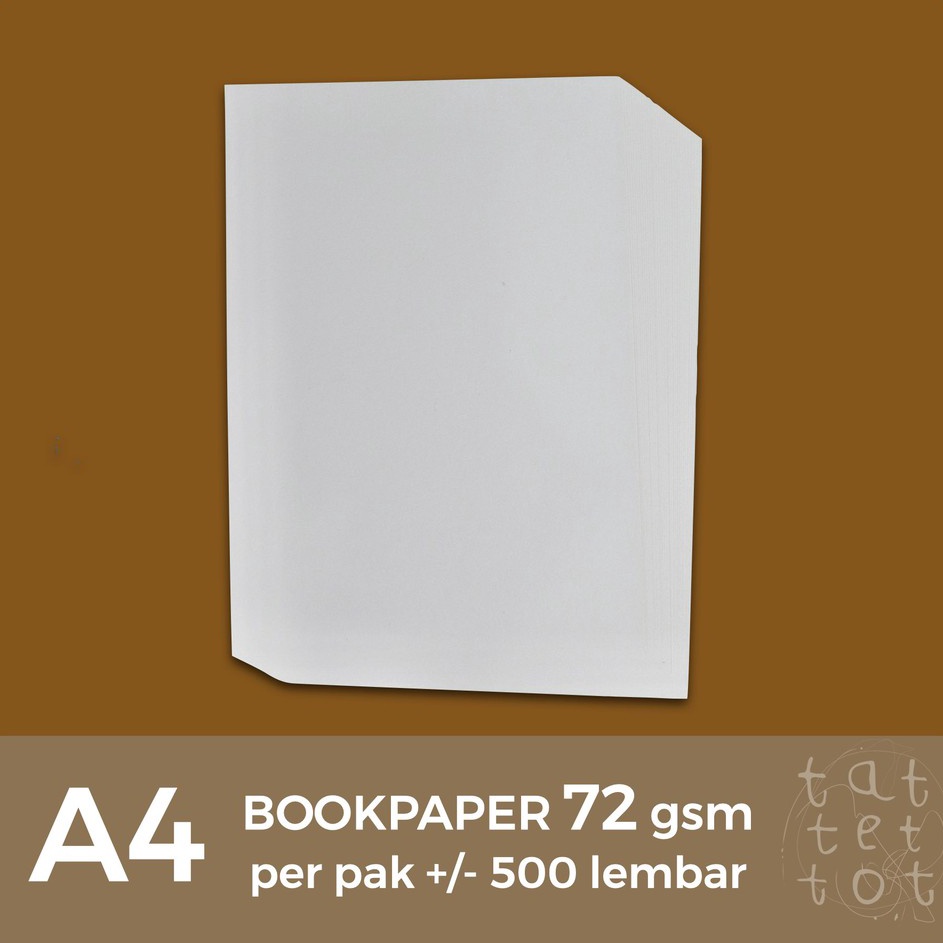 Jual Baru Sampai BOOKPAPER 72 GSM A4 KERTAS IMPERIAL KERTAS NOVEL 72 ...