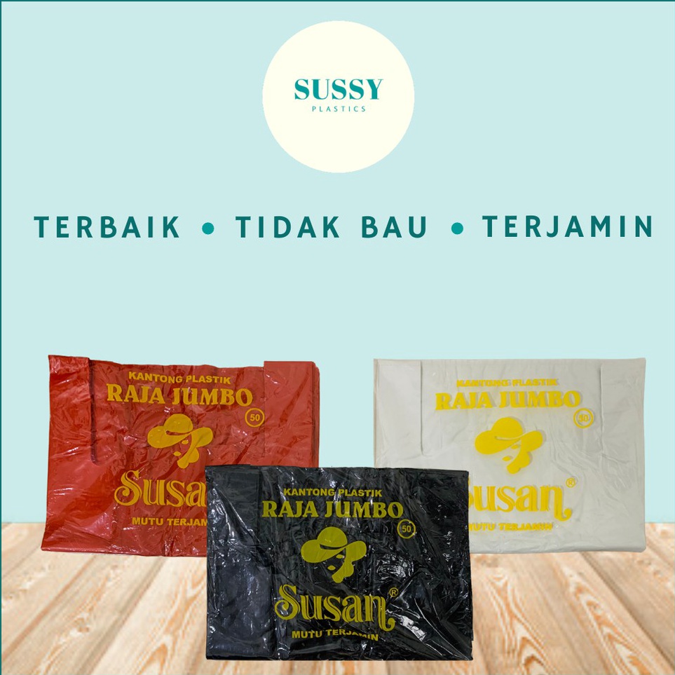 Jual Grosir KANTONG PLASTIK KRESEK HD RAJA JUMBO UK 5 SUSAN 8 GRAM ...