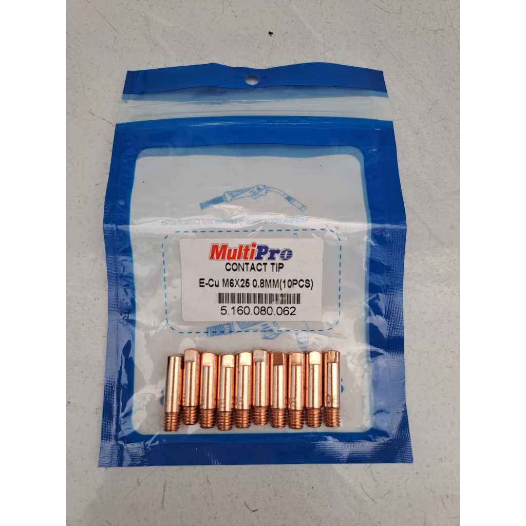 Jual MULTIPRO Contact Tip M6x25 ECU 0.8MM | Shopee Indonesia