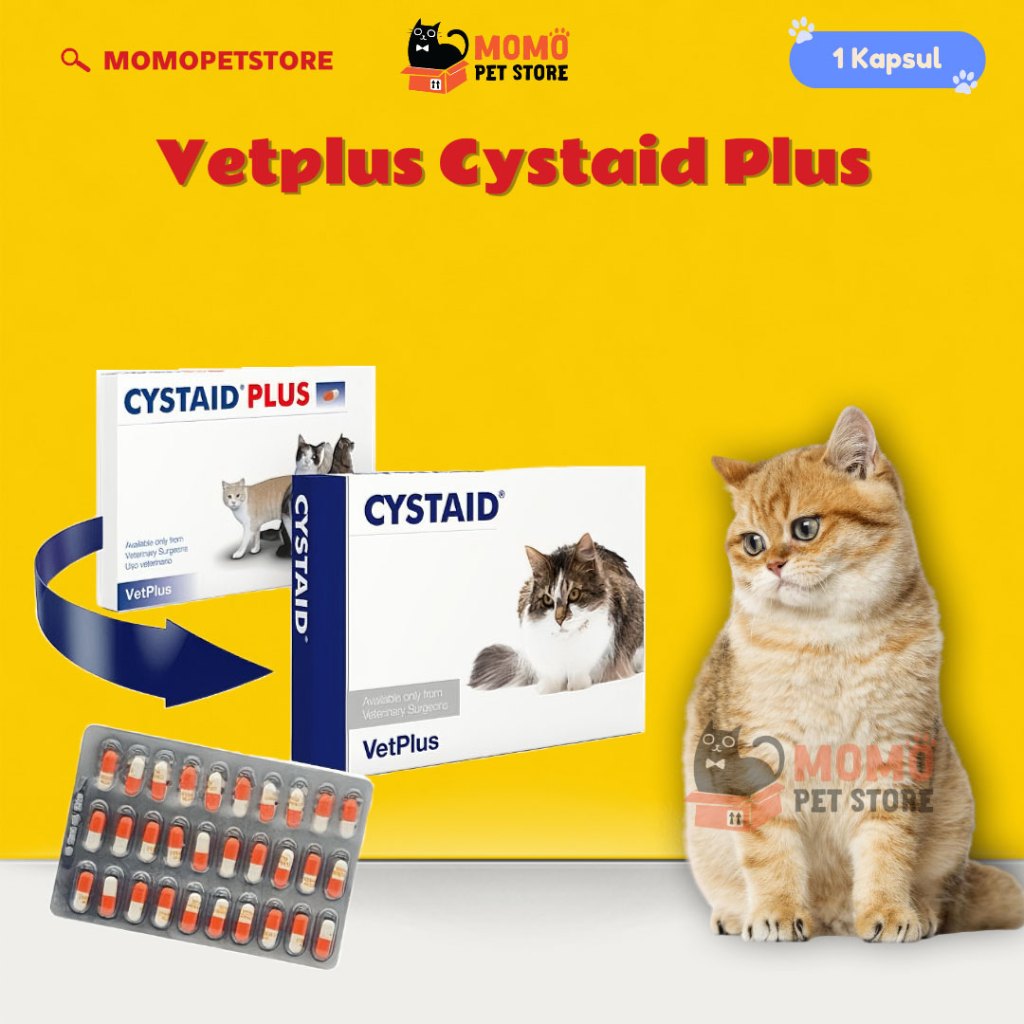 Jual Cystaid Plus Vetplus Obat infeksi saluran kemih kucing | Obat ...
