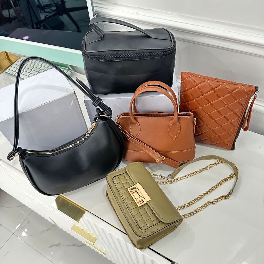 Jual Bundling 5 tas(Julia+Ivana+Savara+Tasya+indira)atau(Marvel+Savara+Ivana+Gw+indira) | Shopee ...