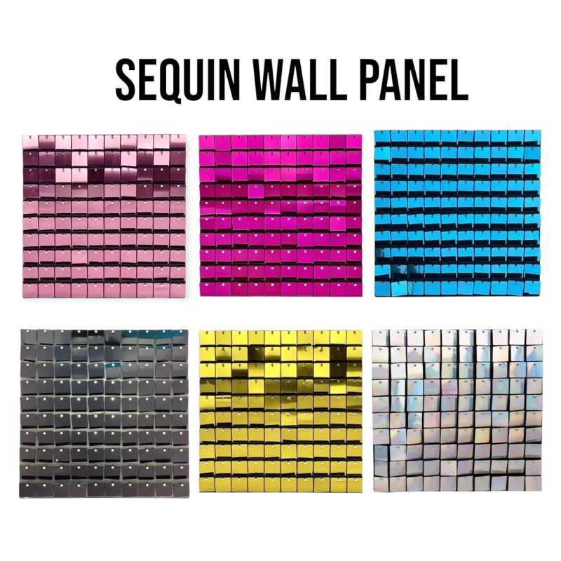 Jual backdrop sequin wall panel (size 30 x 30 ) | Shopee Indonesia