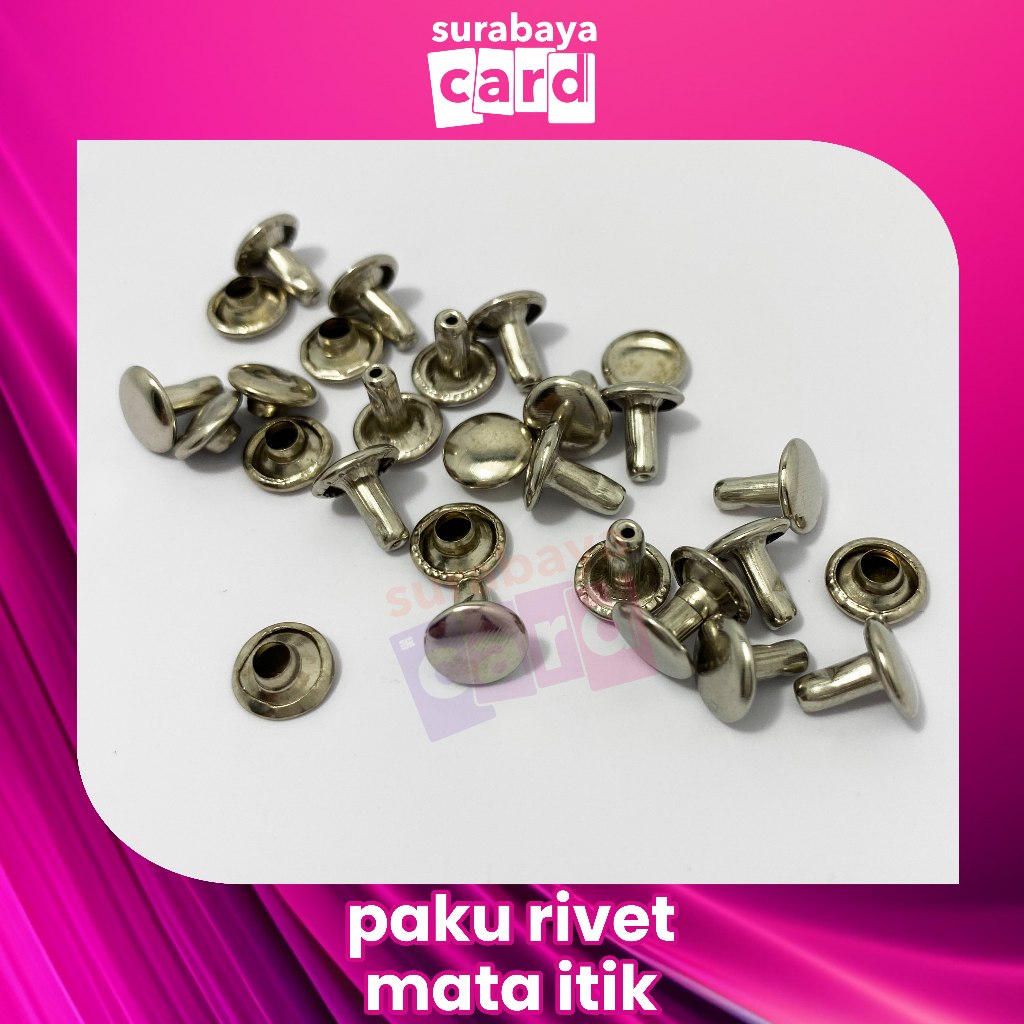 Jual paku rivet ripet centang keling bolak balik mata itik pita lanyard ...