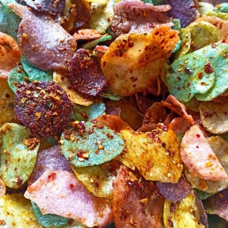 Jual KERUPUK LAKAR OVEN PEDAS GURIH / ORIGINAL 1KG | Shopee Indonesia