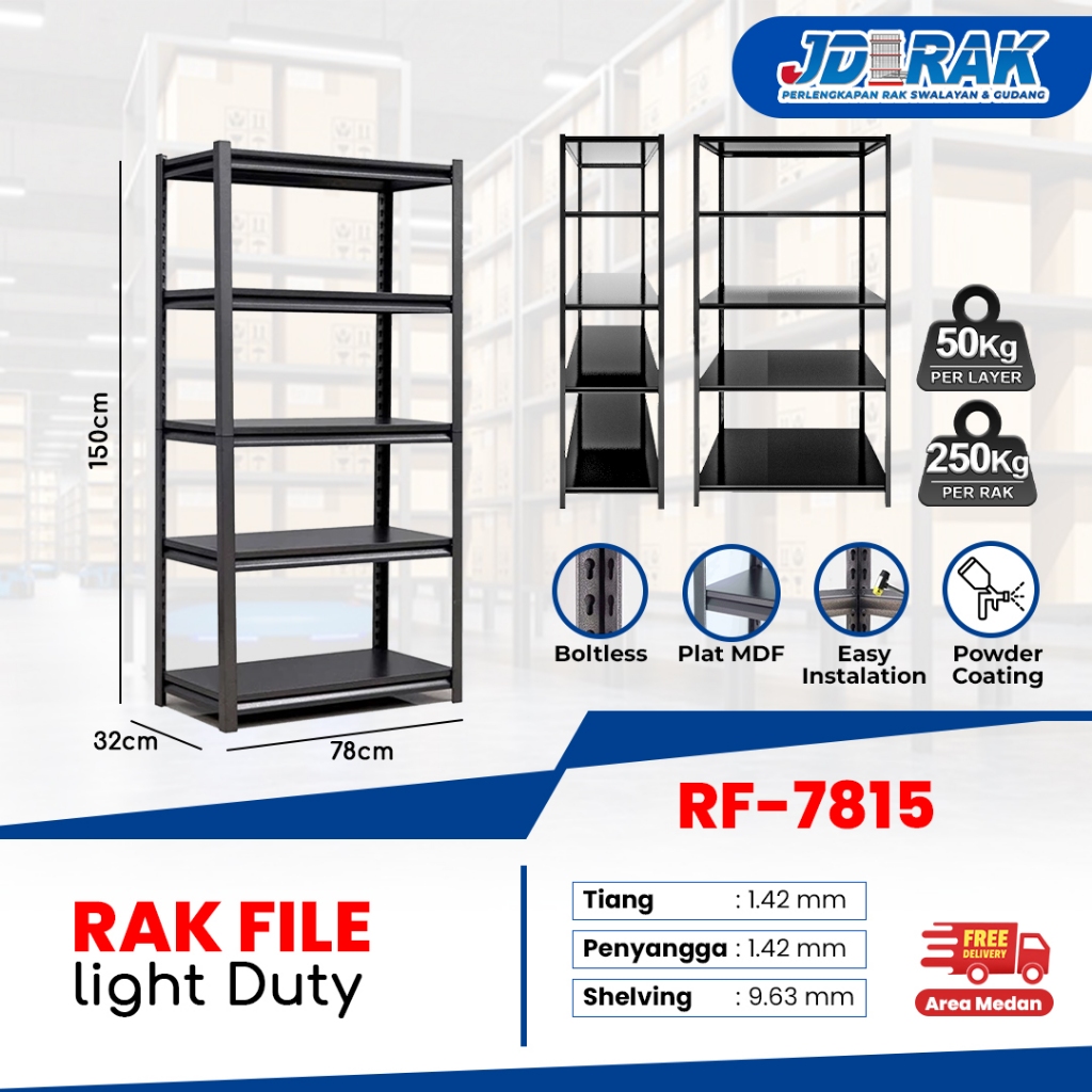Jual RAK FILE 5 TINGKAT | RAK SUSUN 5 TINGKAT RF-7815S & RF-1218B ...