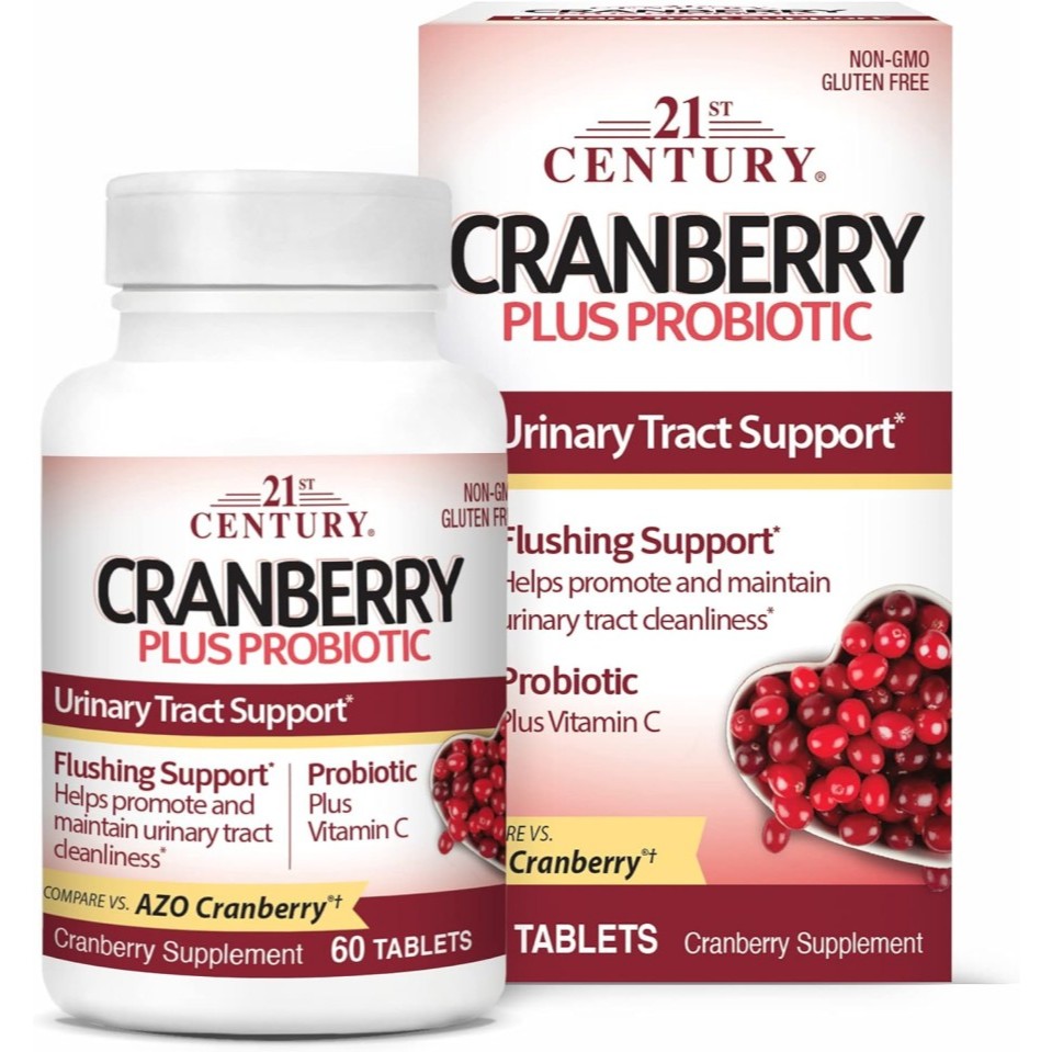 Jual 21st CENTURY CRANBERRY PLUS PROBIOTIC URINARY TRACT SUPPORT 60 ...