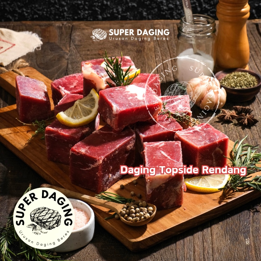 Jual Daging Sapi Rendang Impor / Beef Topside 1kg - Super Daging ...