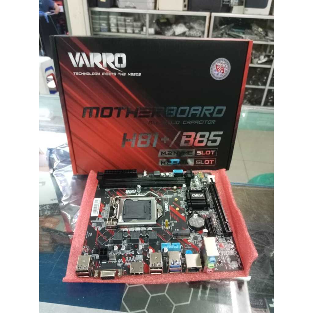 Jual MOTHERBOARD VARRO H81 SOCKET 1150 ( vga sound lan onboard , ddr3) Garansi 1 tahun | Shopee ...