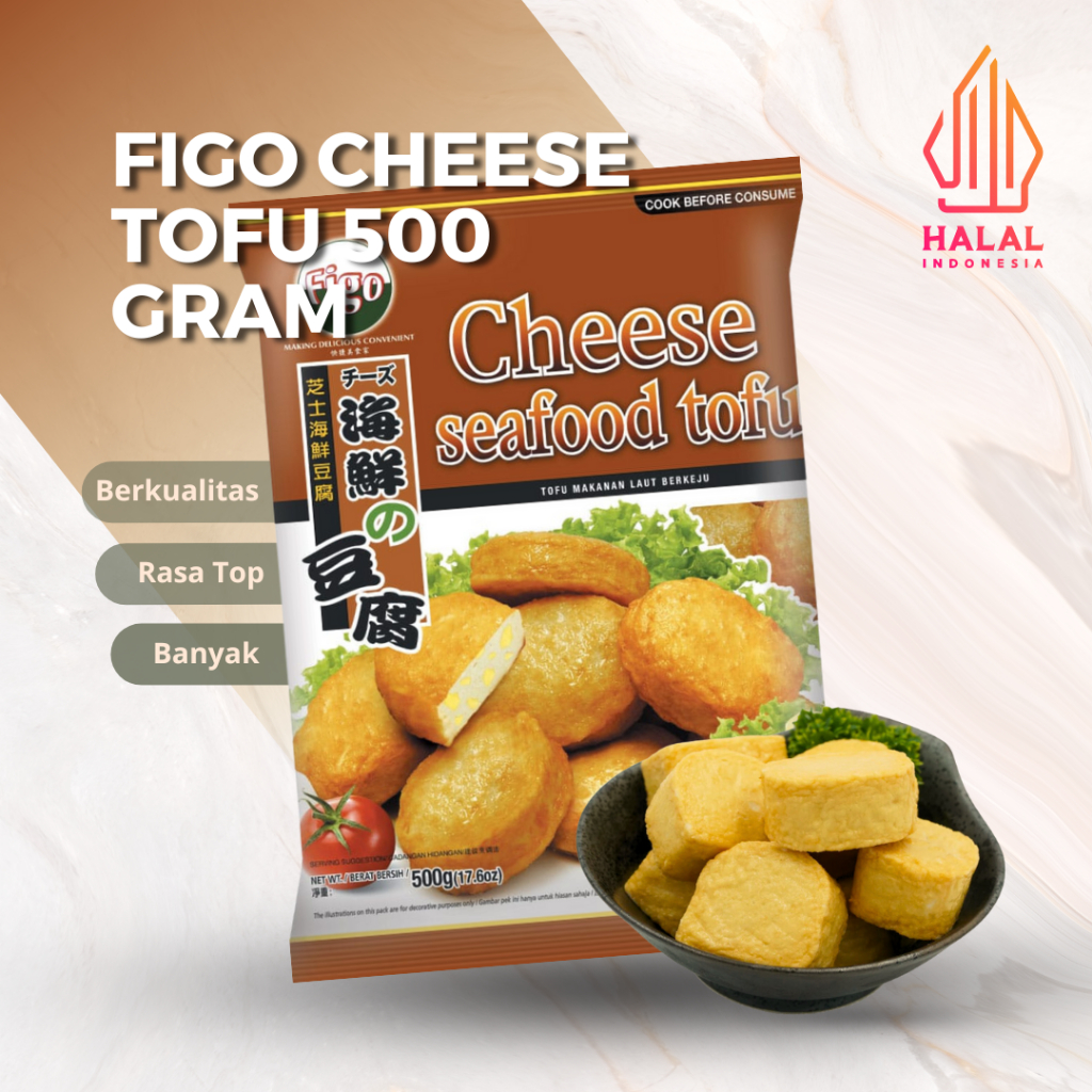 Jual [GROSIR] FIGO CHEESE SEAFOOD TOFU TAHU IKAN ISI KEJU 500 GRAM ...