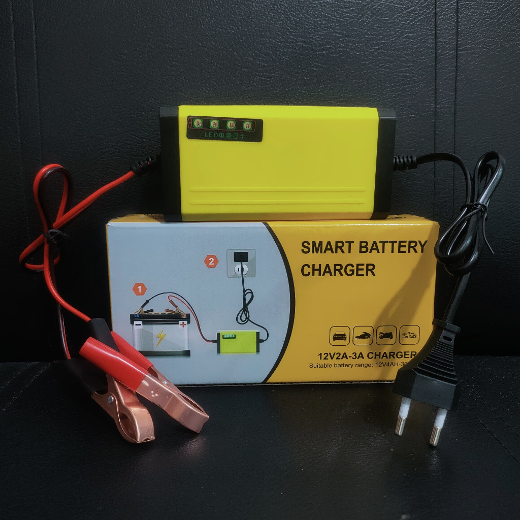 Jual CHARGER AKI MOBIL MOTOR 12V 2A / VOLTUNER CAS AKI 2A 12V MOTOR ...