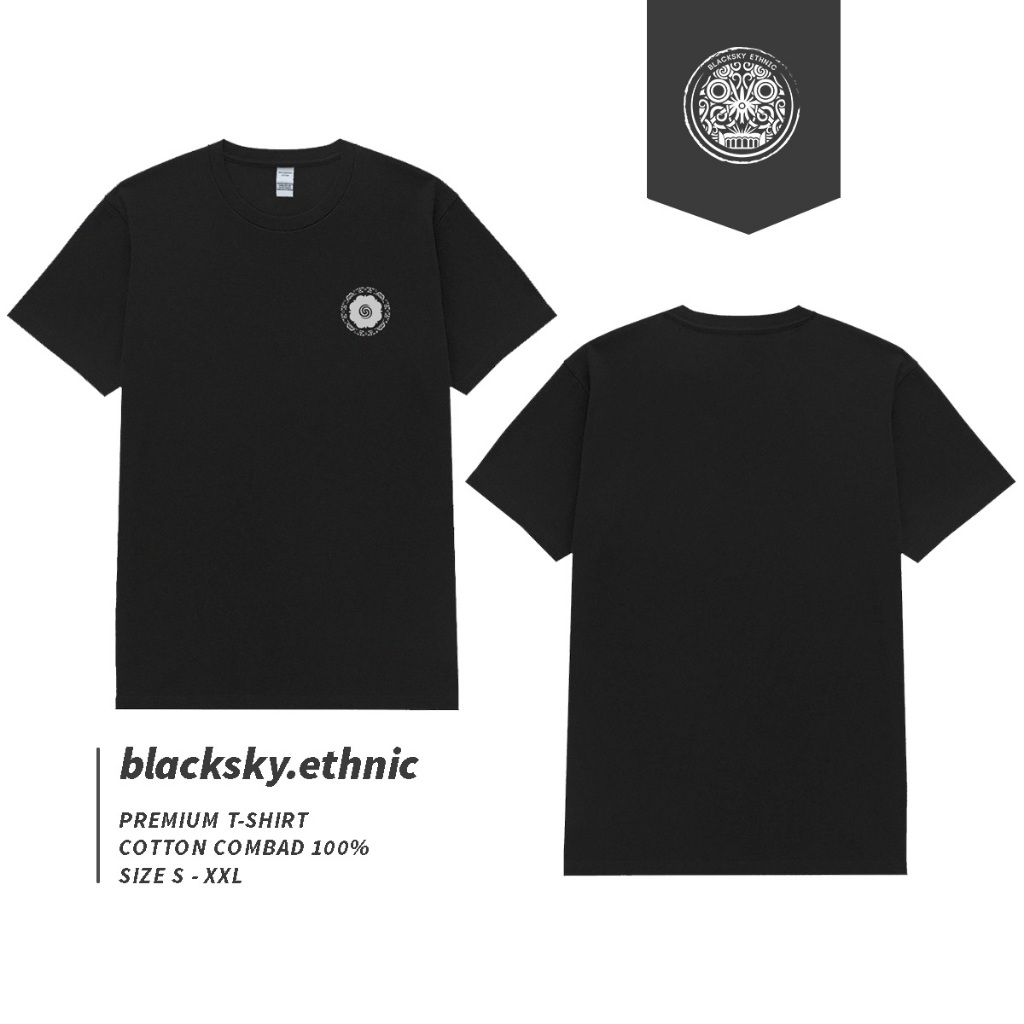 Jual Kaos Etnik BUNGA TERONG SIMPLE / Baju Etnik / Baju kaos dayak ...