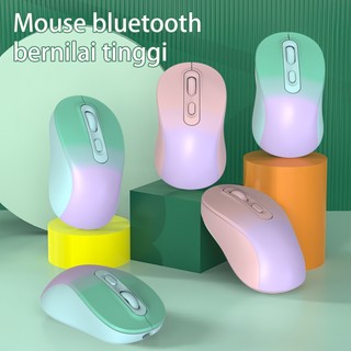 Jual Jovitech Dual Mode Colorful Wireless Mouse Silent Click Bluetooth USB Receiver Optical ...