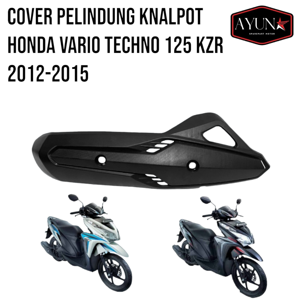 Jual Cover tutup knalpot honda vario techno 125 old cover pelindung knalpot vario techno 125 KZR ...