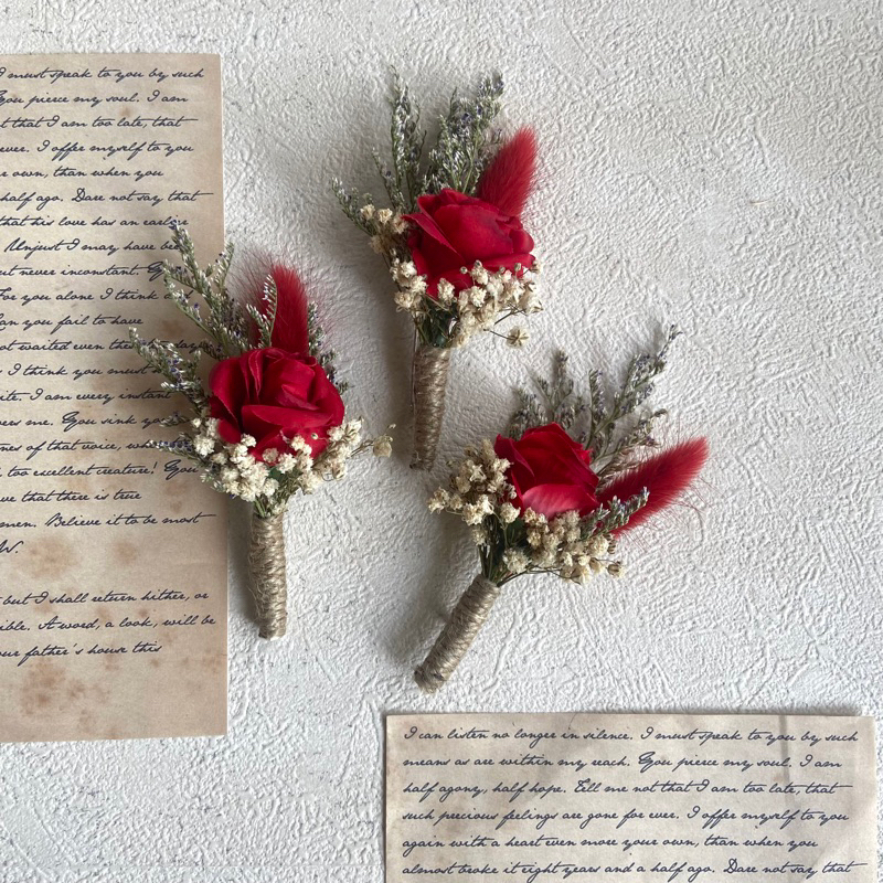 Jual Corsage wedding merah corsage weddinh red | Shopee Indonesia