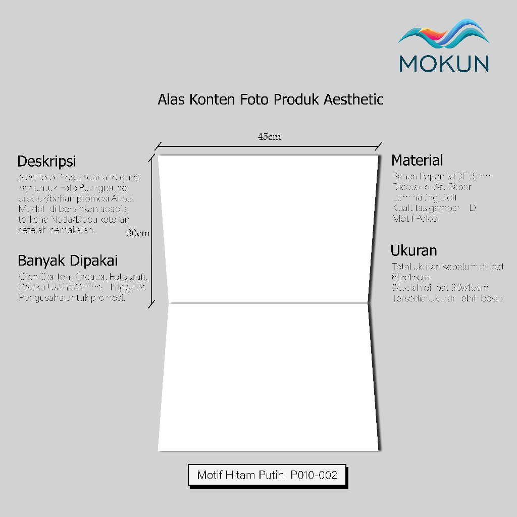 Jual Alas Foto Produk Motif Solid 30x45cm | Shopee Indonesia