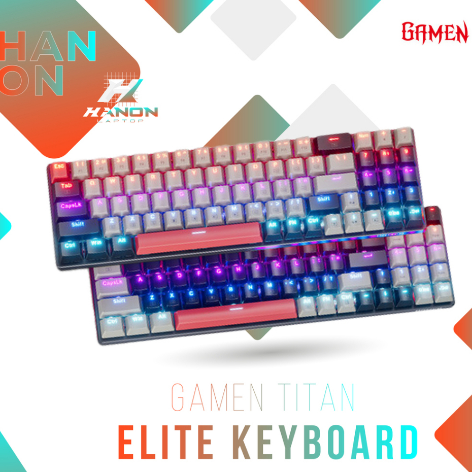 Jual GAMEN TITAN ELITE - Mechanical Gaming Keyboard Kantor / Sekolah ...