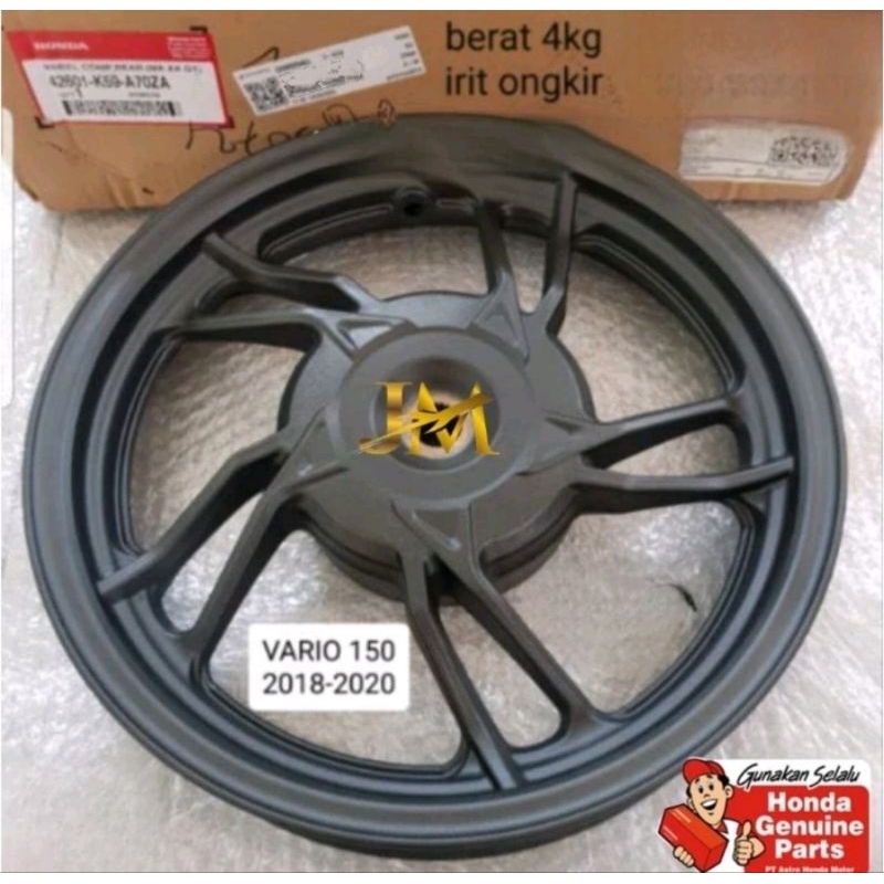 Jual 42601K59A70ZA Velg belakang vario 150 keyless 2018-2022 asli honda ...