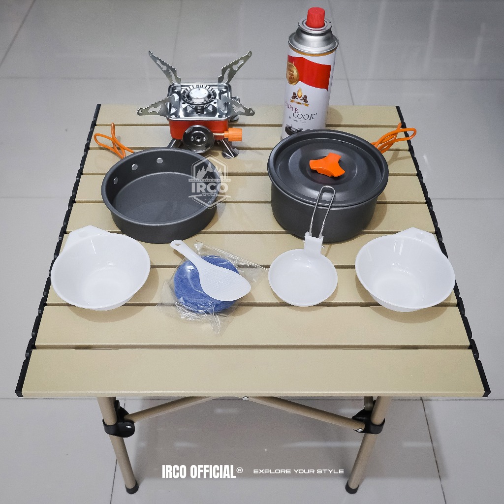 Jual IRCO Paket Alat Masak Camping Cooking Set Sy 200 Kompor Kotak ...
