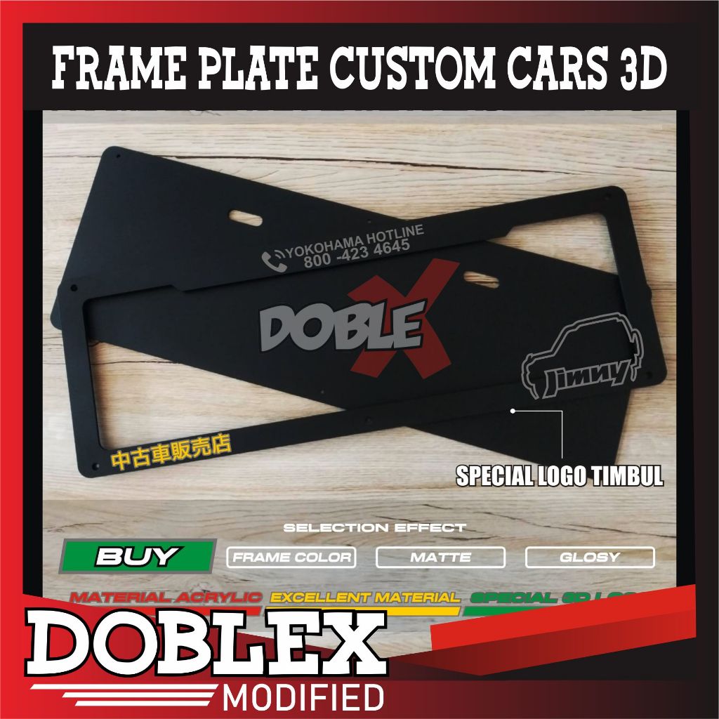 Jual FRAME PLAT CUSTOME STANDARD RI EURO 3D SUZUKI JIMNY | Shopee Indonesia