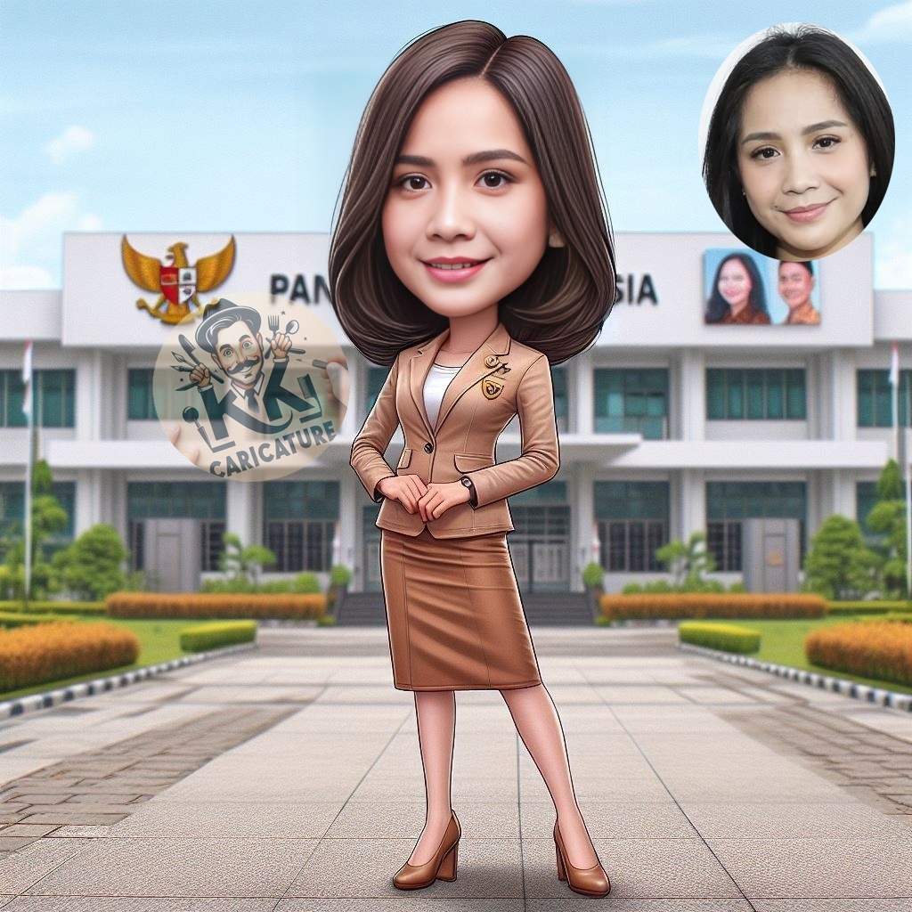 Jual Jasa Edit Karikatur 3D - Profesi ASN/ PNS/ WANITA - COCOK UNTUK ...