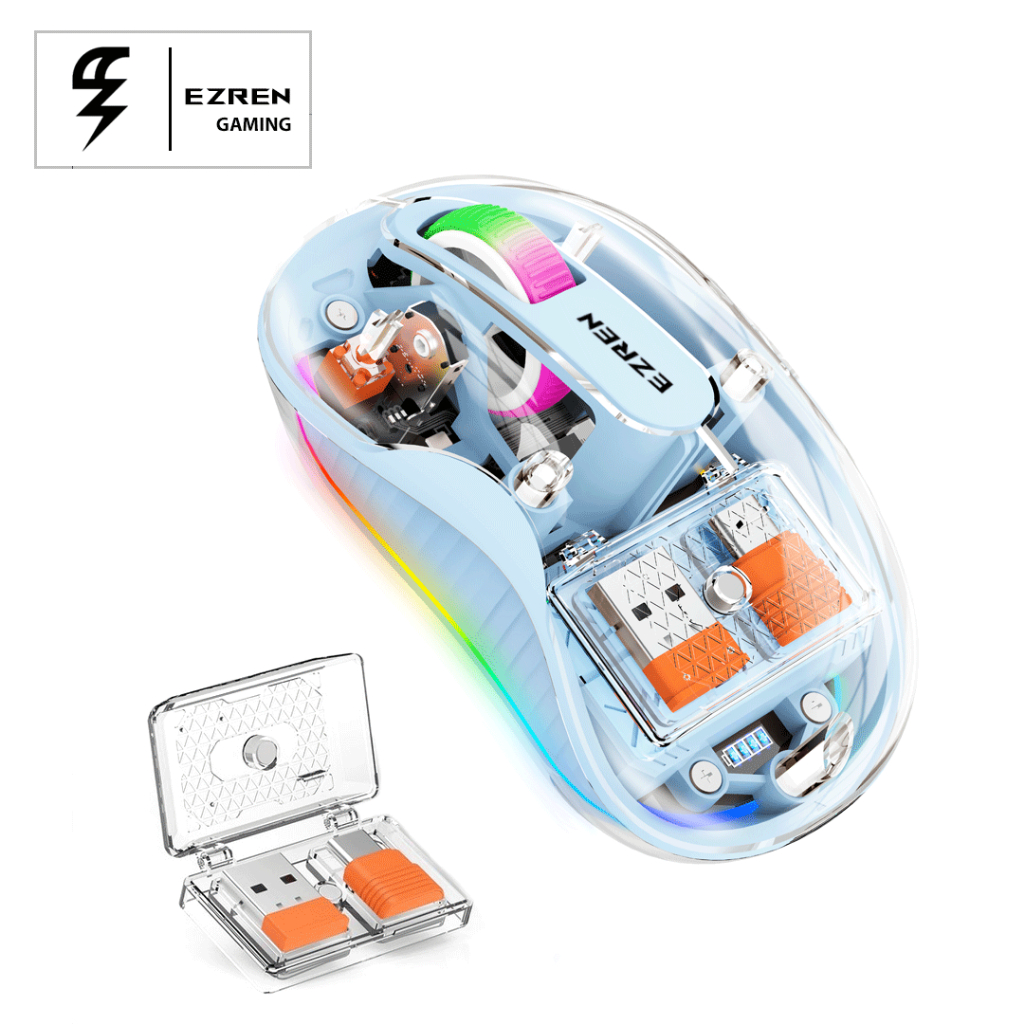 Jual Ezren M333 Wireless Bluetooth Tri-Mode Mouse Type-C Rechargeable ...