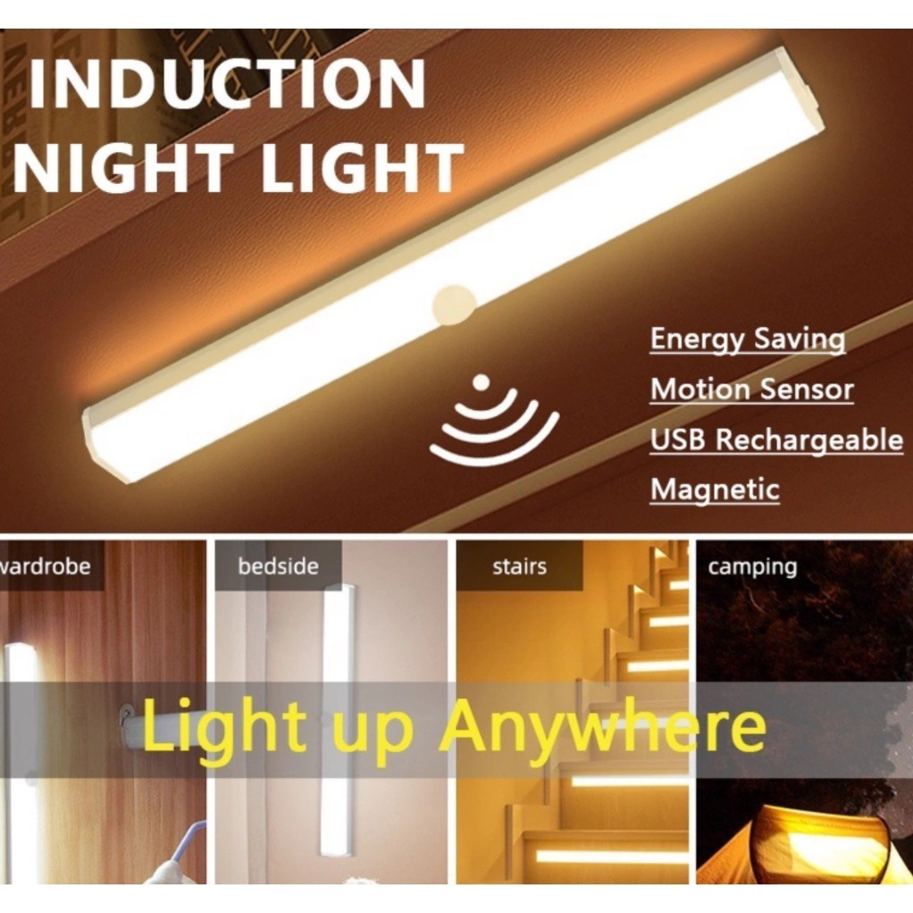 Jual Lampu Sensor Gerak Magnetic Motion Sensor Lampu Stick Panjang LED ...