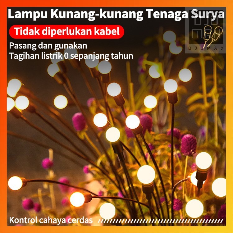 Jual DJDMax Lampu Tenaga Surya 8 LED Dekorasi Taman Luar Ruangan, Lampu ...