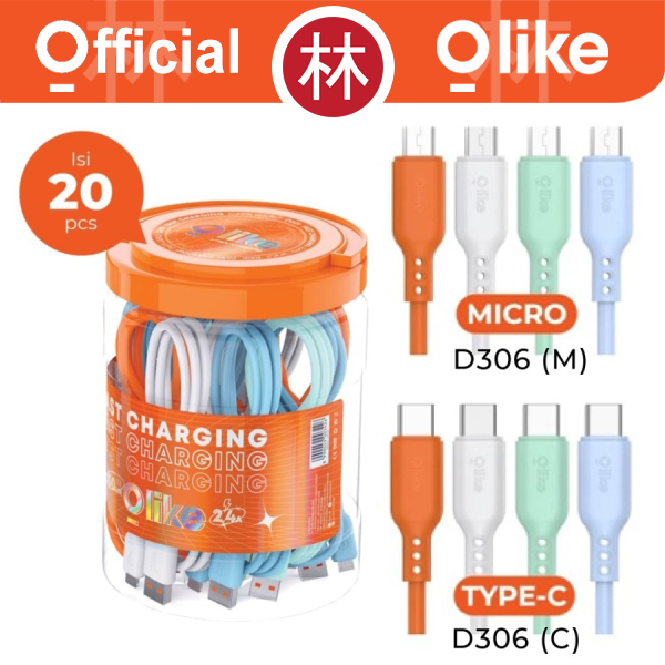 Jual Olike D306 (D306C / D306M / D306L ) Kabel Data Cable Fast Charging ...