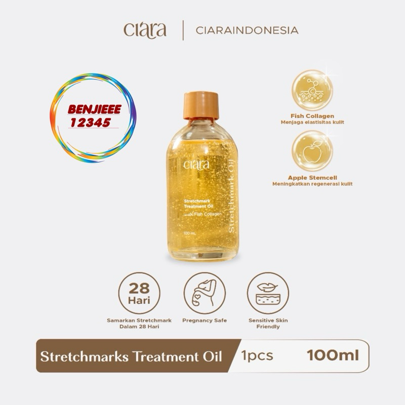 Jual Ciara Oil Stretchmark treatment oil 100ml strech mark CIARA ciara ...