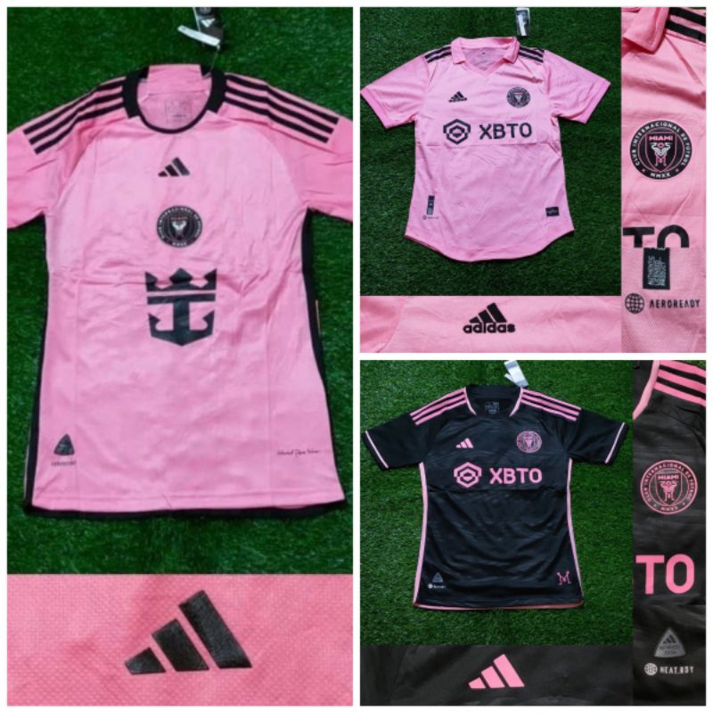 Jual Player Issue Inter Miami Home Away Jersey Baju Bola Pi Pink Hitam