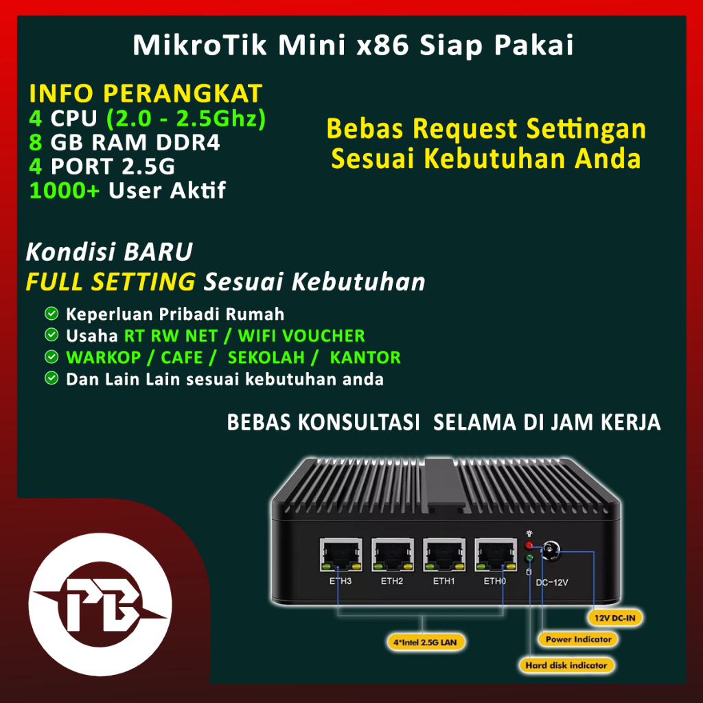 Jual Server Mikrotik x86 Intel Gen 11 Gigabtye Siap Pakai | Shopee ...