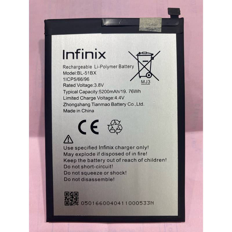 Jual BATERAI INFINIX 99% HOT 10, NOTE 8, HOT 11, BL-51BX | Shopee Indonesia