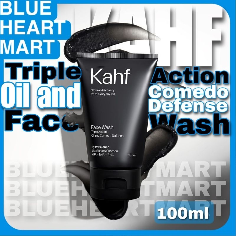 Jual Kahf Face Wash Triple Action Oil And Comedo Defense 100ml | Shopee ...