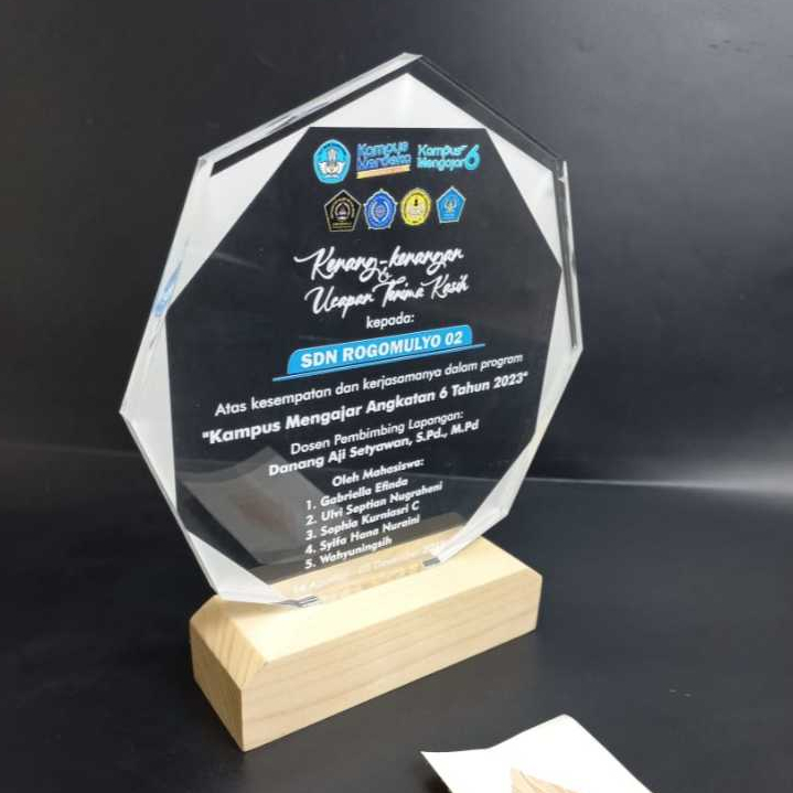 Jual VANDEL PLAKAT MAGANG KKN AKRILIK KAYU ELEGAN DIAMOND | Shopee ...