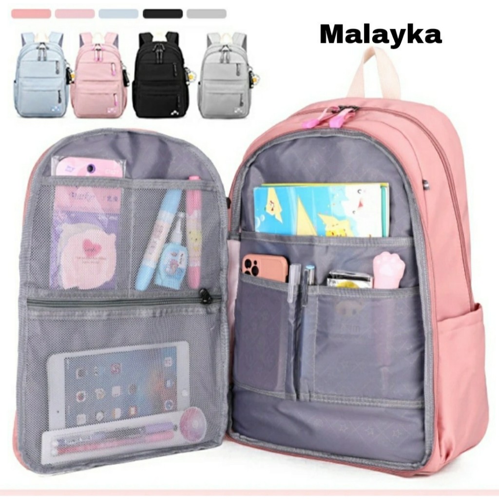 Jual CRK Tas Ransel Kulkas Anak Perempuan Polos Tas Sekolah TK SD SMP SMA Backpack Cewek Remaja ...
