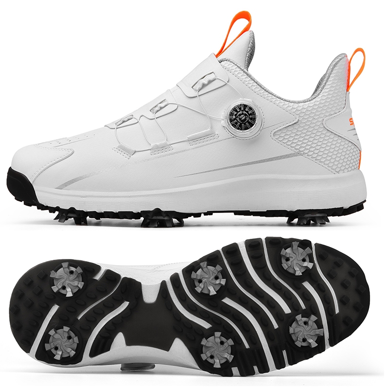 Jual Sepatu golf mewah pria baru kancing tahan air non-slip yang dapat ...