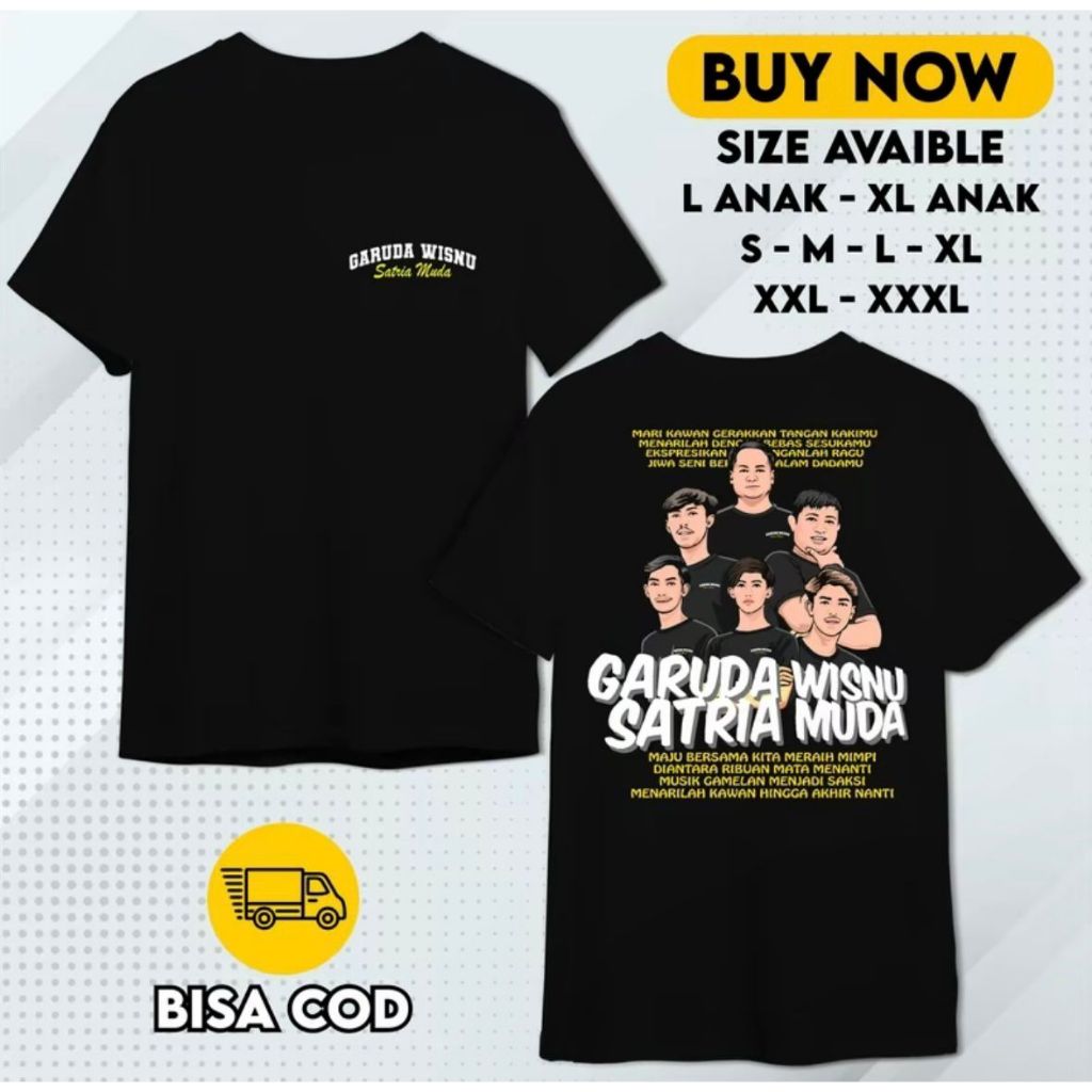 Jual Baju Kaos GWSM Series All Team Fans Garuda Wisnu Satria Muda 24s ...