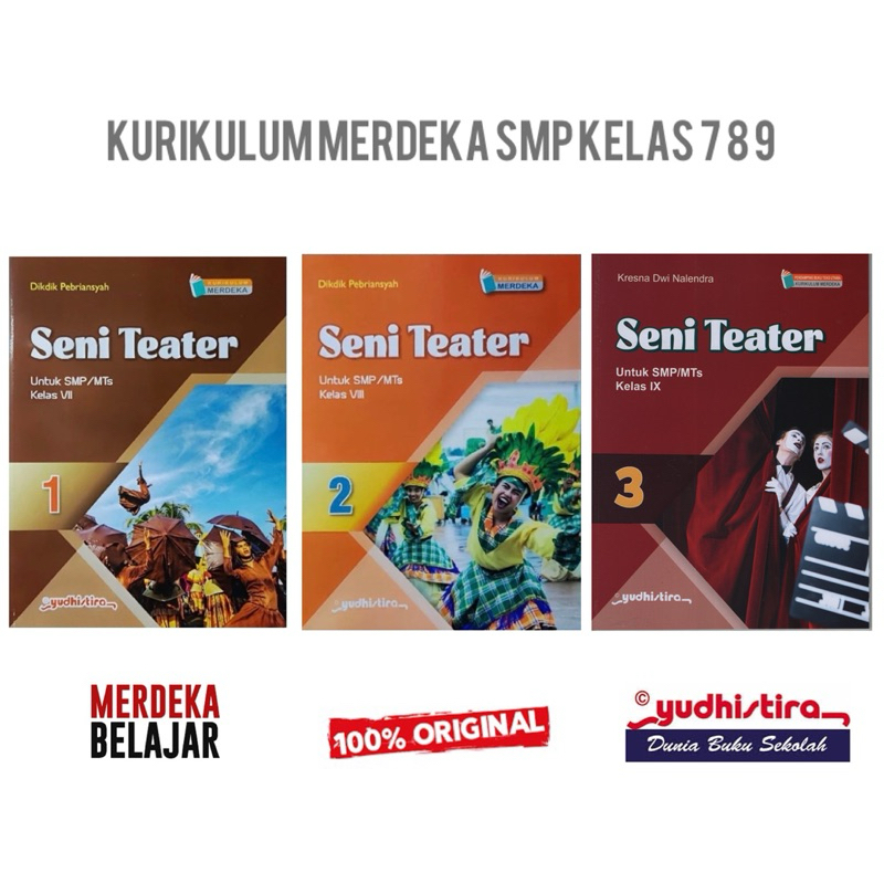 Jual Buku Seni Teater Kelas 1 2 3 / 7 8 9 SMP MTs Yudhistira Kurikulum Merdeka | Shopee Indonesia