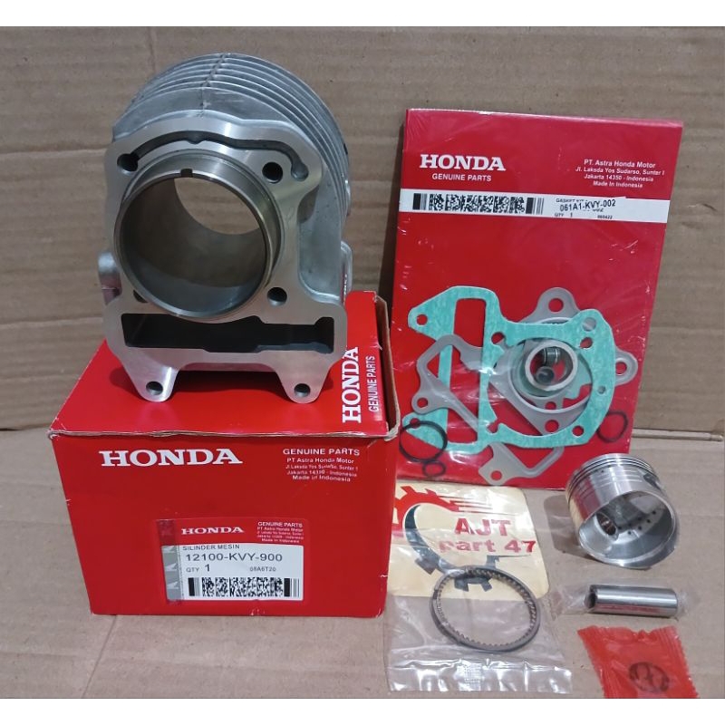 Jual Blok Cylinder Seher Set Komplit Beat Karbu Scoopy Karbu Spacy Karbu (KVY) Orginal | Shopee ...