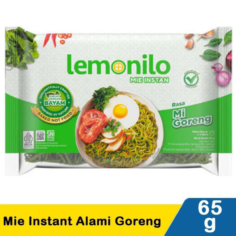 Jual Lemonilo Mie Instant Alami Goreng 65G | Shopee Indonesia