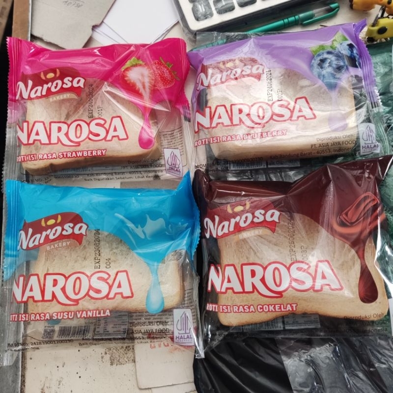 Jual Roti panggang Narosa aneka rasa strawberry, vanilla, coklat ...