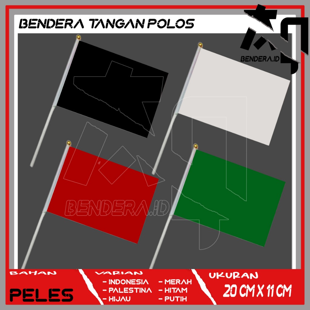 Jual Bendera Tangan Polos | Shopee Indonesia