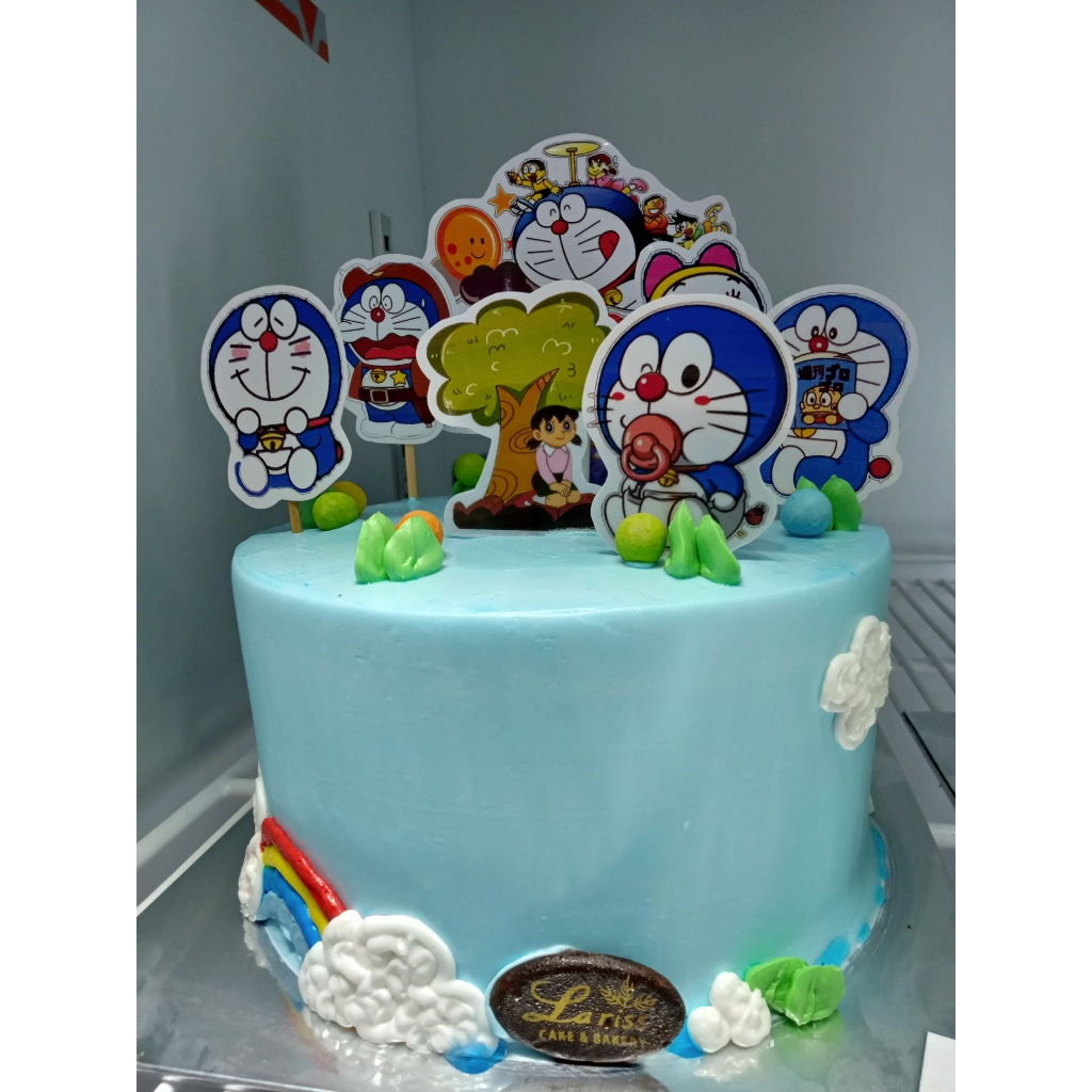 Jual Kue ulang tahun karakter Doraemon-Kue ultah blackforest-Cake Ultah ...