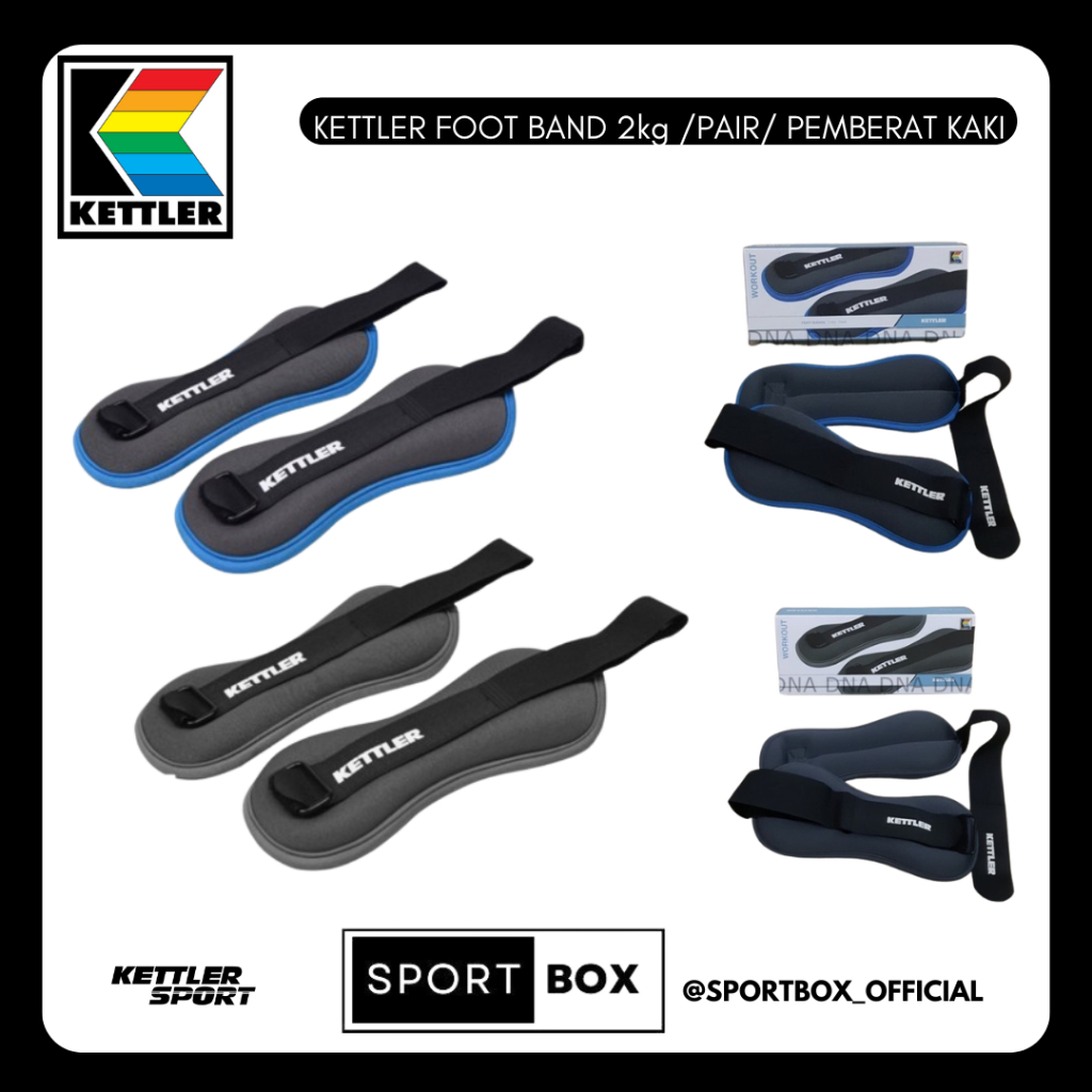 Jual Kettler Foot Band 2kg/pair / Pemberat kaki 2pcs x 1kg | Shopee ...